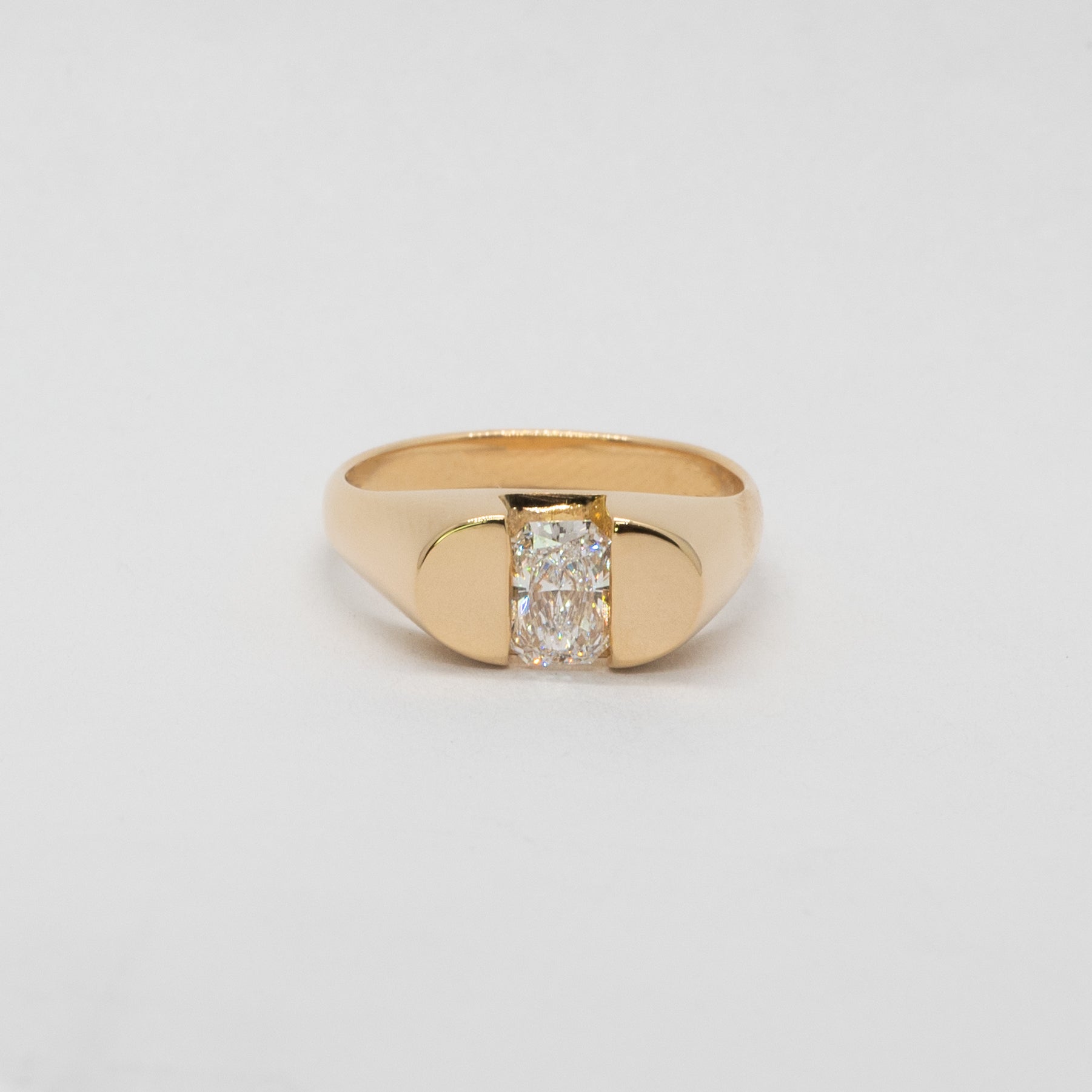 Jacqueline Nguyen Jewellery - Channel Set Signum with Radiant Diamond ...